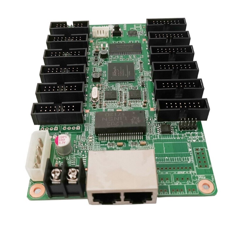 linsn RV908M32 receiving card with 12 hub75 ports