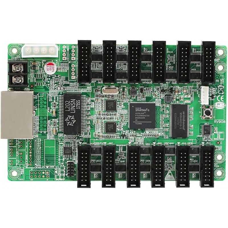 linsn RV908M32 receiving card with 12 hub75 ports