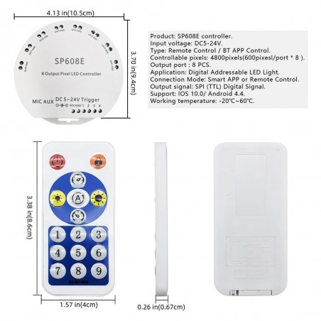 SP608E 8 Way SPI Controller