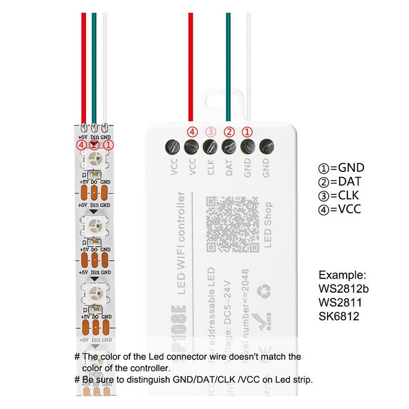 SP108E WIFI Controller Intelligent WIFI Controller Mobile APP Controller