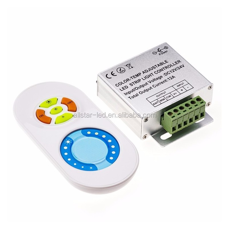 LED CCT Dimmer Color Temperature Controller Adjustable with Touch RF ...