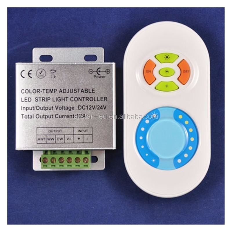 LED CCT Dimmer Color Temperature Controller Adjustable with Touch RF ...